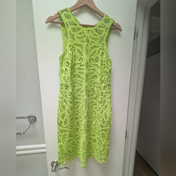 Lilly Pulitzer | Dresses | Lilly Pulitzer Jaimie Crochet Knit Lime ...